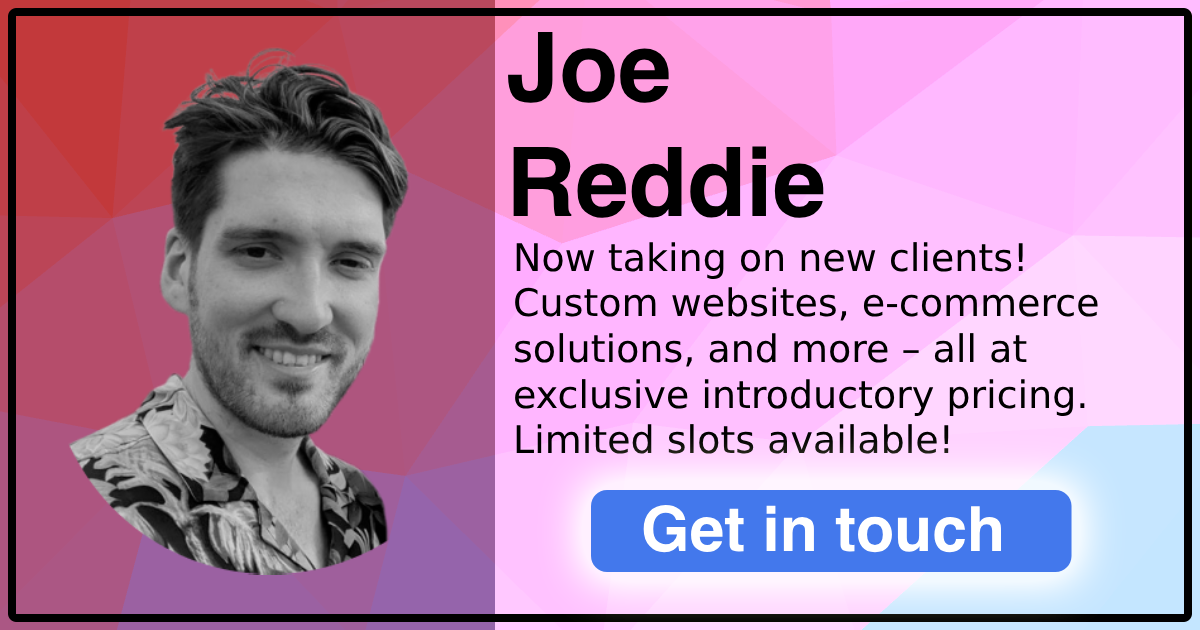 Joe Reddie - Web Developer